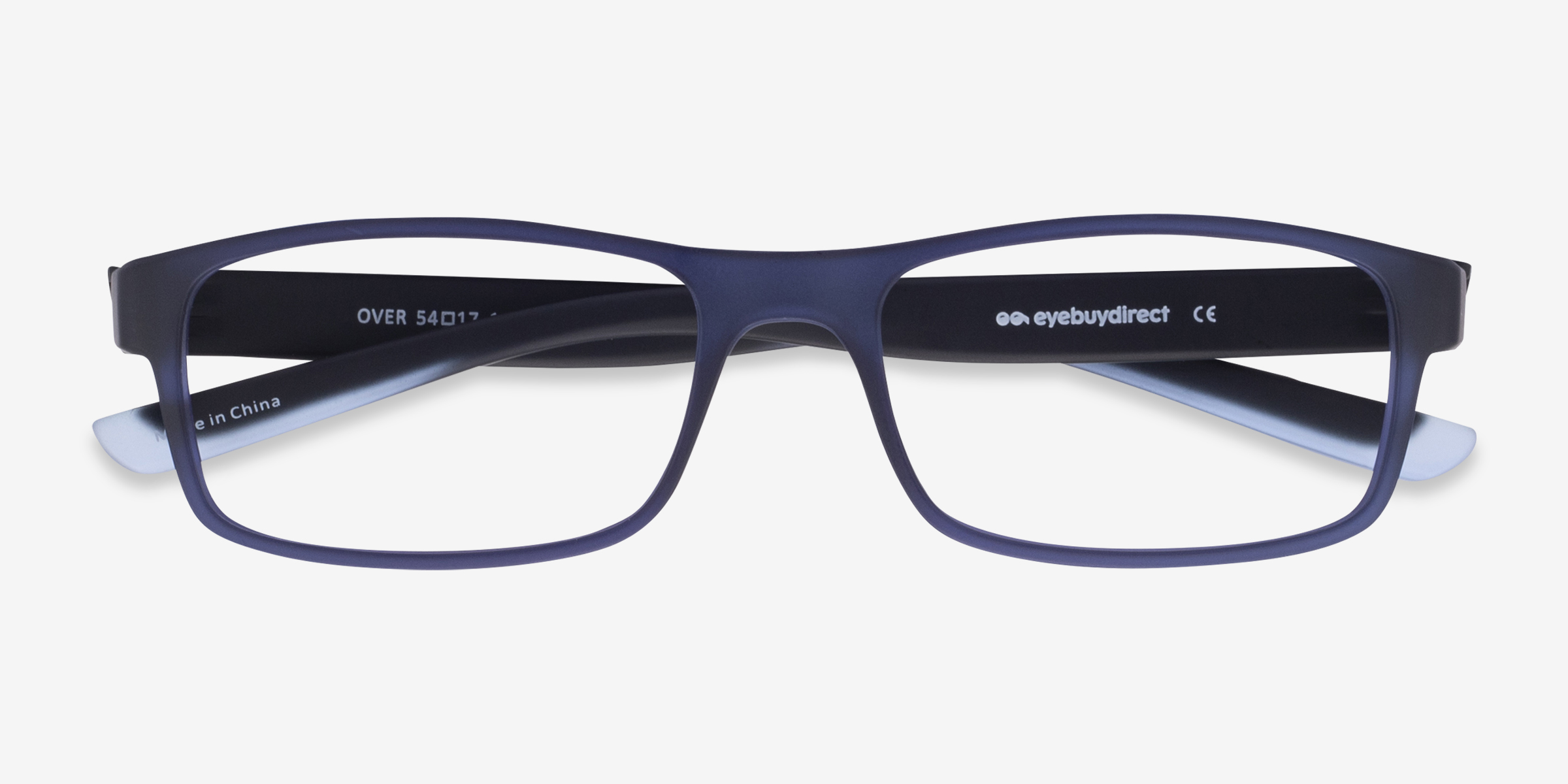 Over Rectangle Dark Blue Glasses for Women | Eyebuydirect Canada