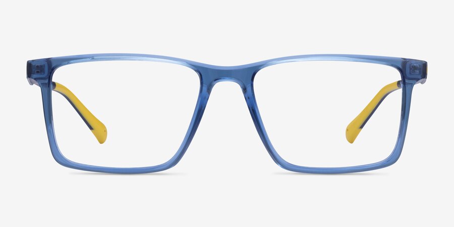 Why Rectangle Blue Glasses for Men | Eyebuydirect