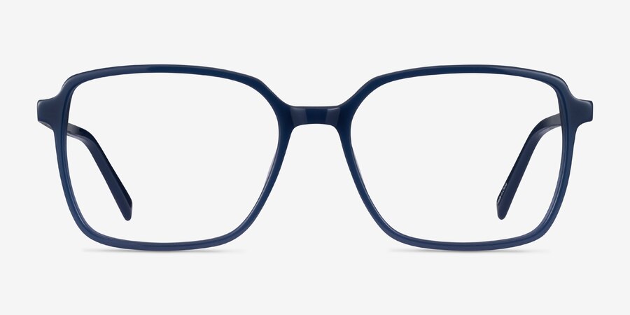 Nonchalance Rectangle Blue Full Rim Eyeglasses | Eyebuydirect