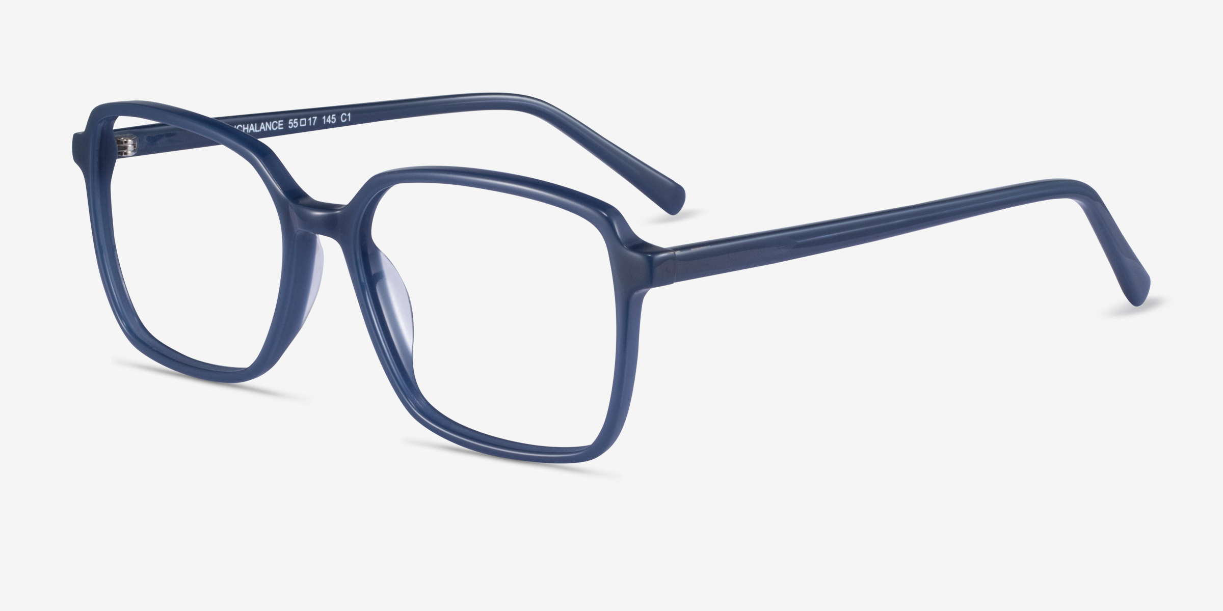 Nonchalance Rectangle Blue Full Rim Eyeglasses | Eyebuydirect