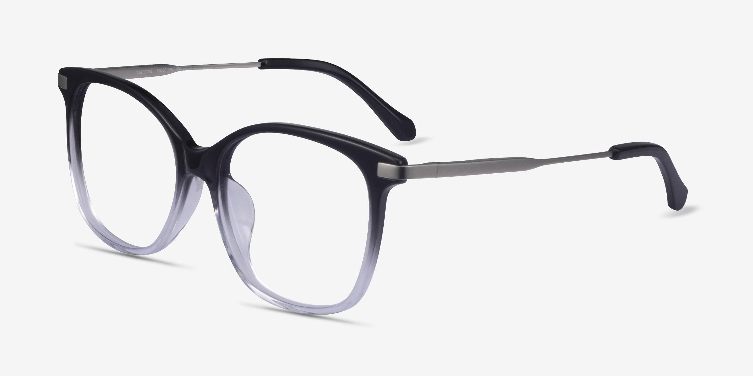 Celestial Square Black Clear Glasses for Women | Eyebuydirect