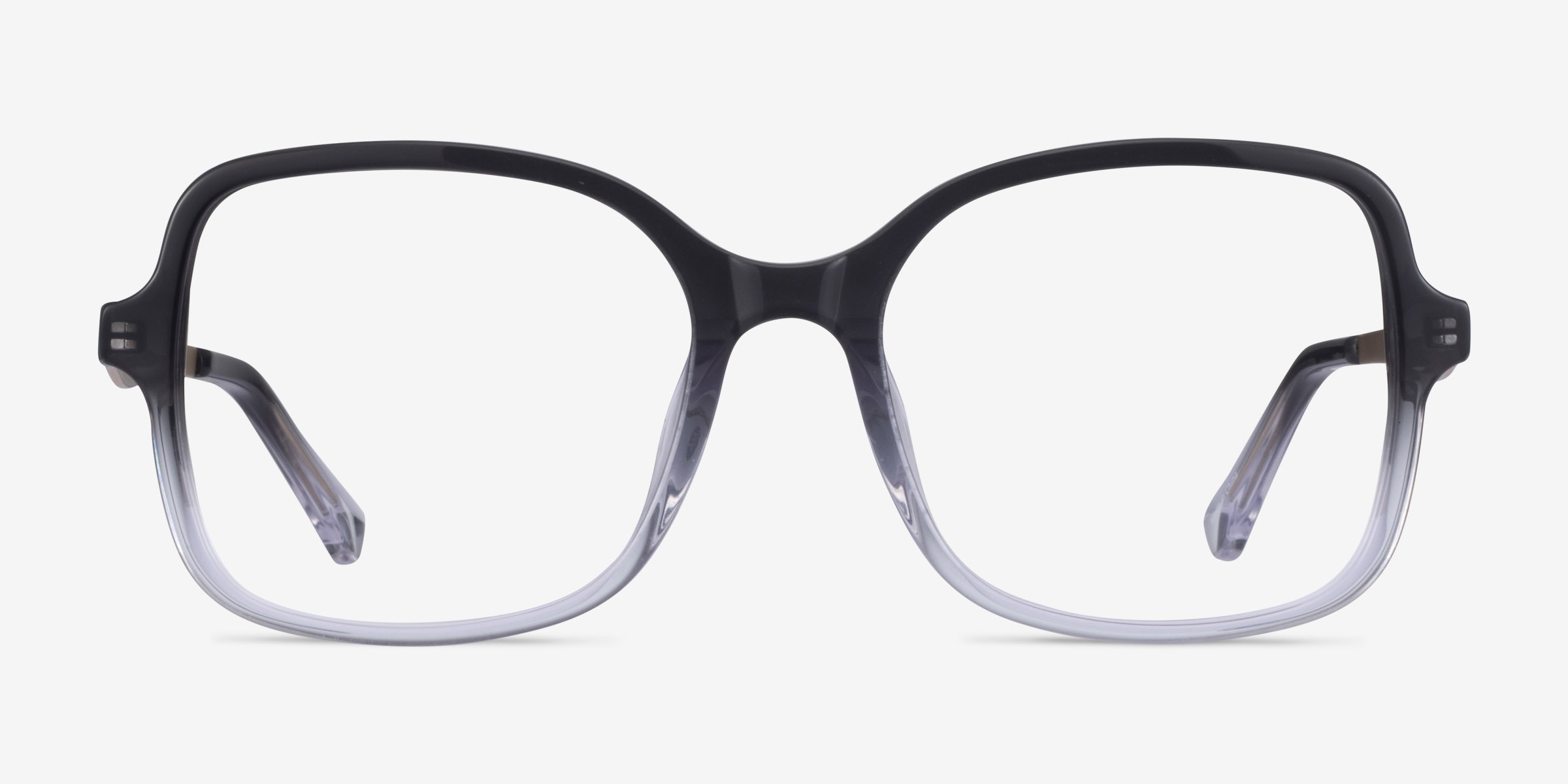 Clematis Square Black Clear Glasses for Women | Eyebuydirect