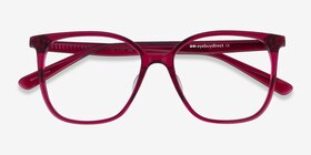 Latte Square Raspberry Glasses for Women | Eyebuydirect