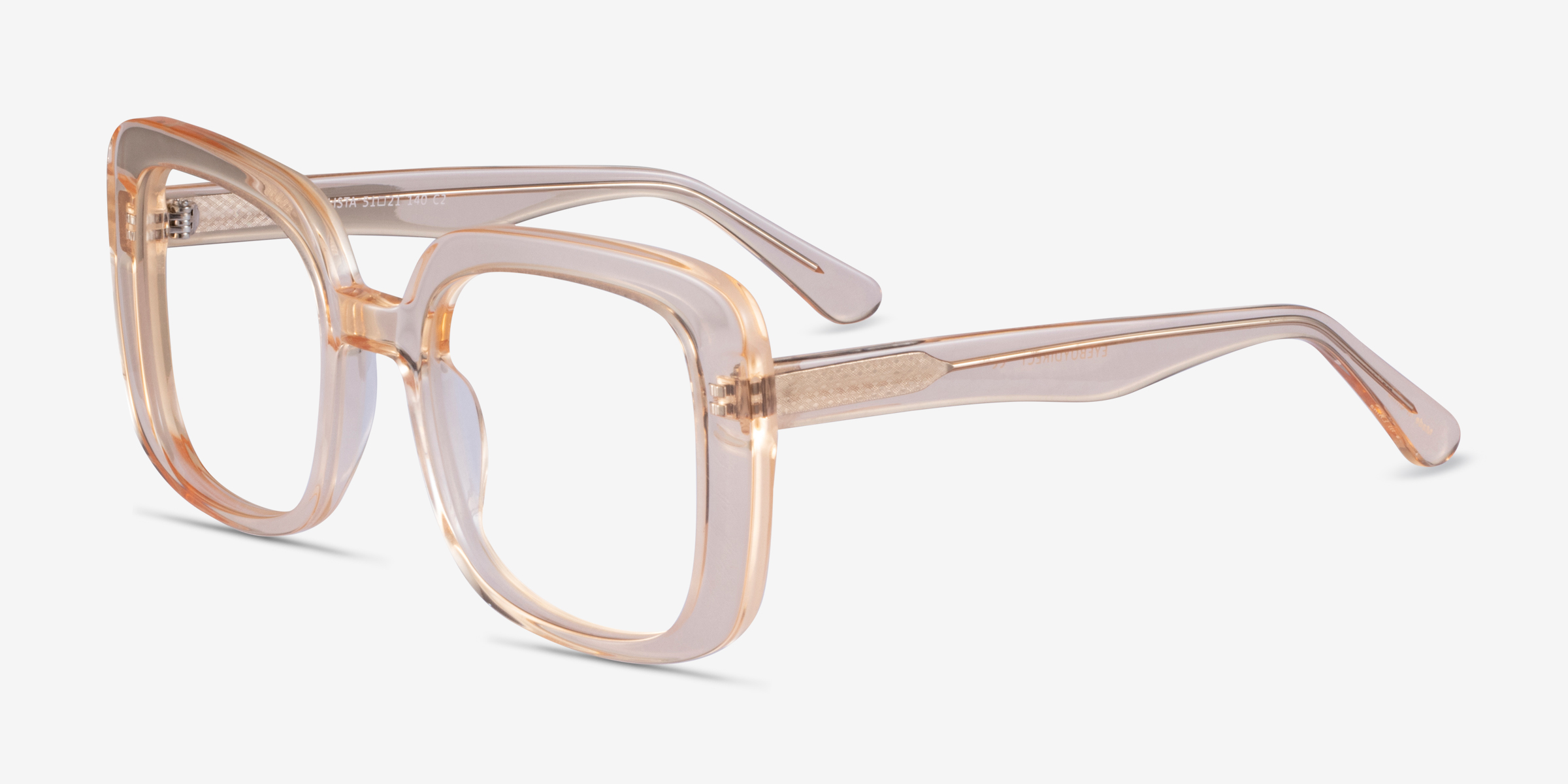 Calista Square Clear Yellow Glasses For Women Eyebuydirect Canada