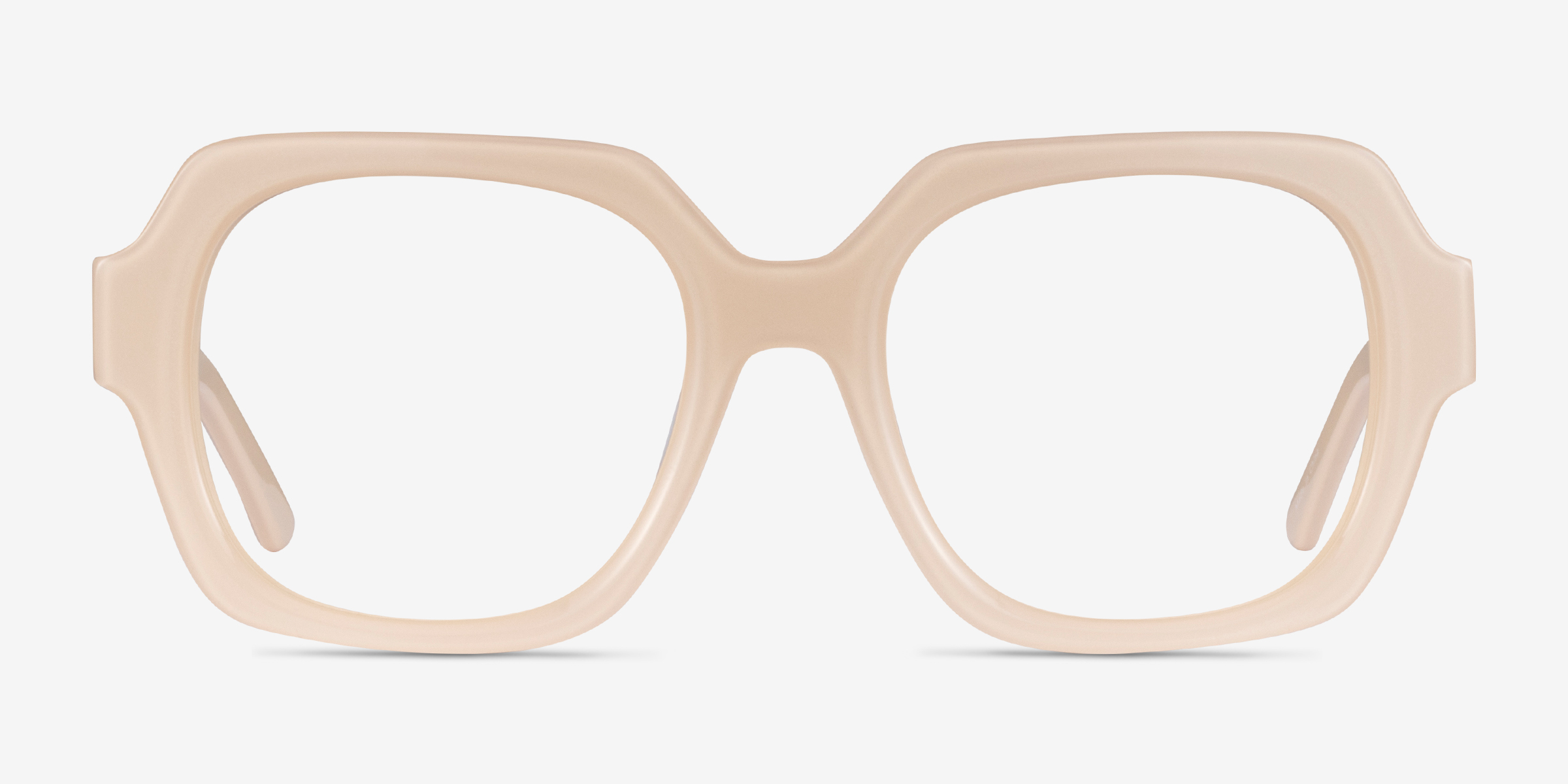 Ellen Geometric Cream Glasses For Women Eyebuydirect