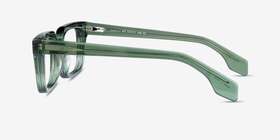 Kit Rectangle Clear Green Glasses for Men | Eyebuydirect