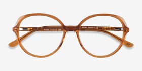 Pure Round Orange Glasses for Women | Eyebuydirect