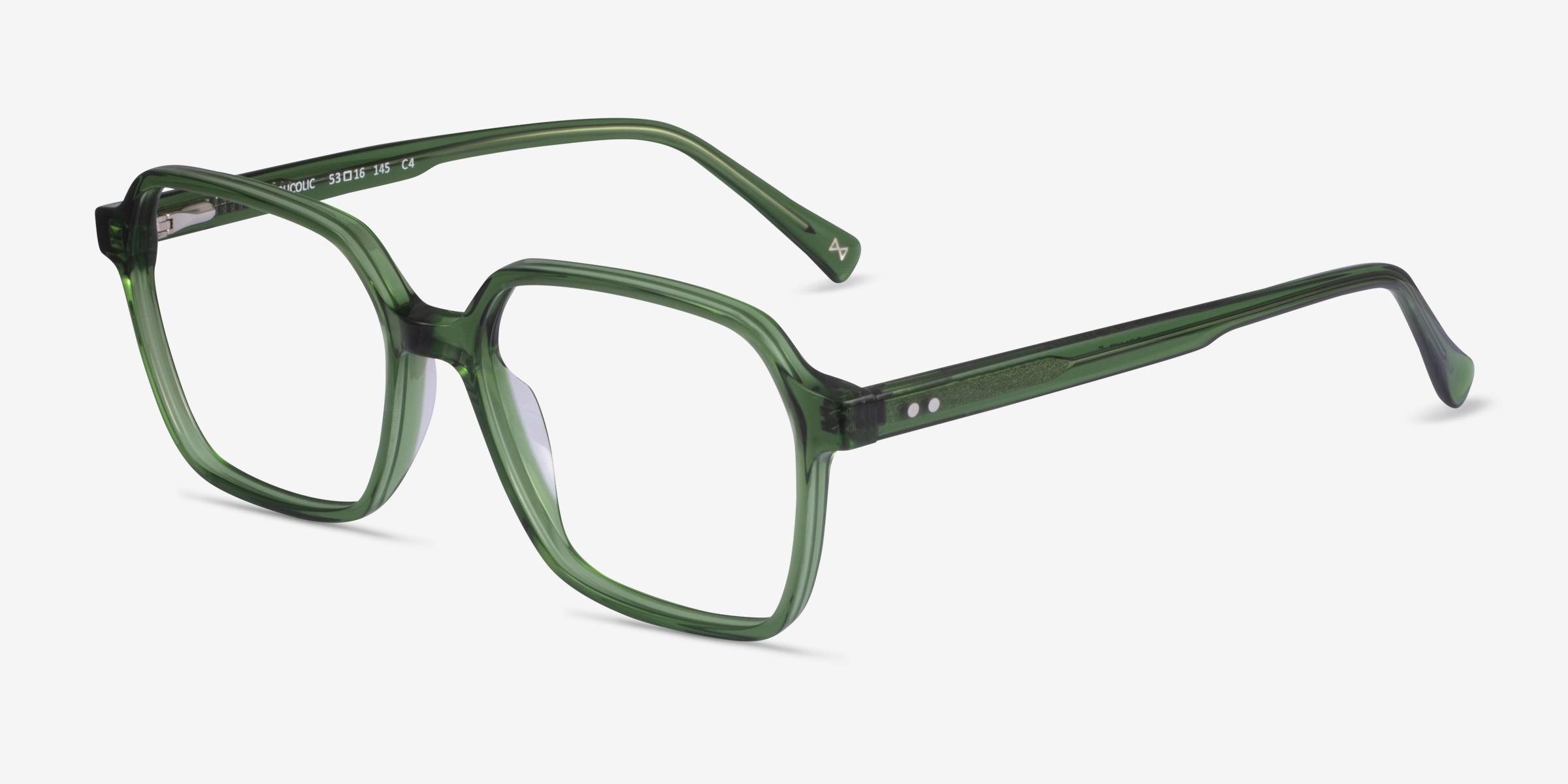 Bucolic Square Clear Green Full Rim Eyeglasses Eyebuydirect Canada
