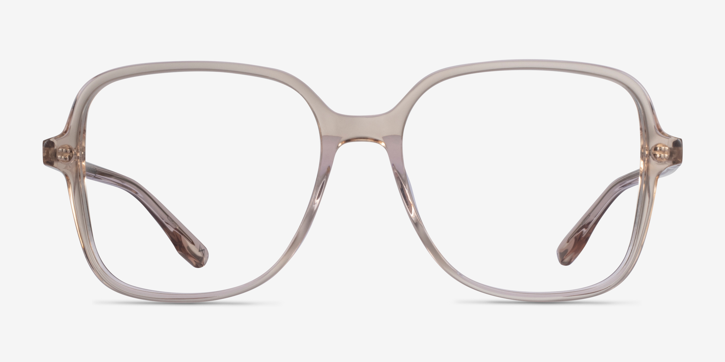 Bloom Square Champagne Full Rim Eyeglasses | Eyebuydirect Canada