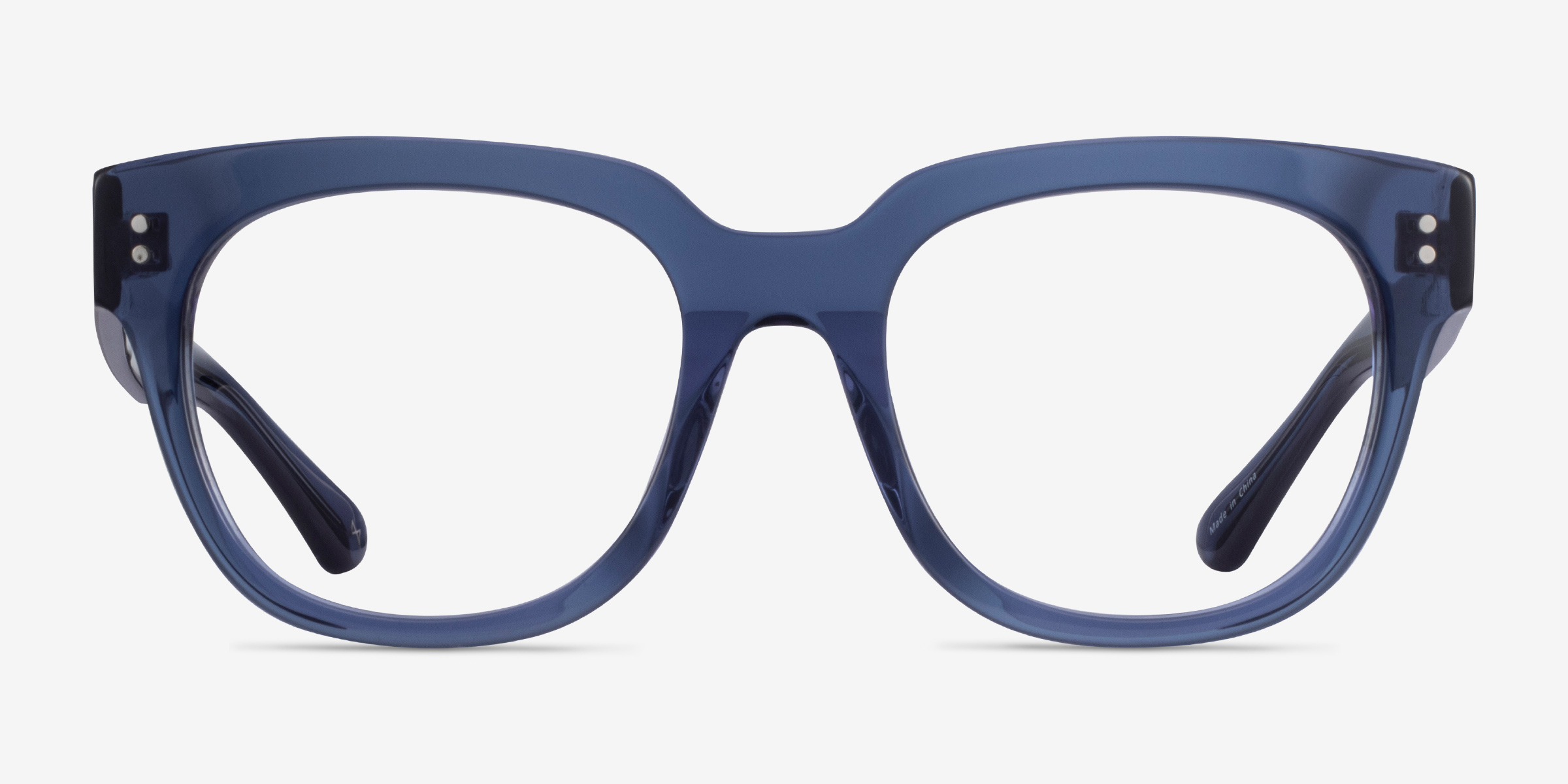 Life Square Clear Blue Full Rim Eyeglasses | Eyebuydirect