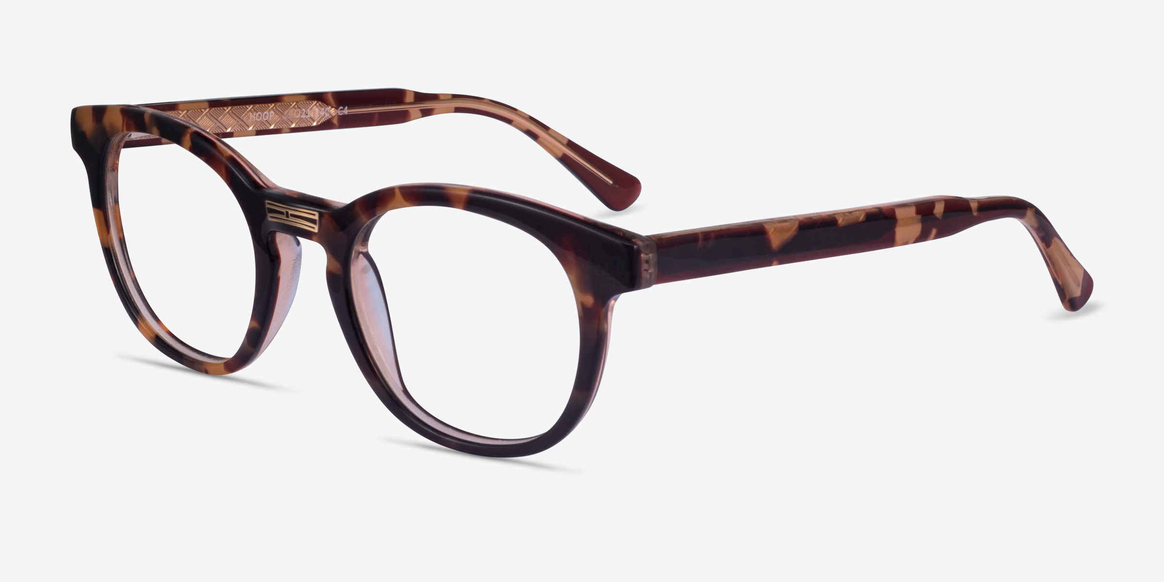 Hoop Oval Tortoise Gold Glasses for Women | Eyebuydirect