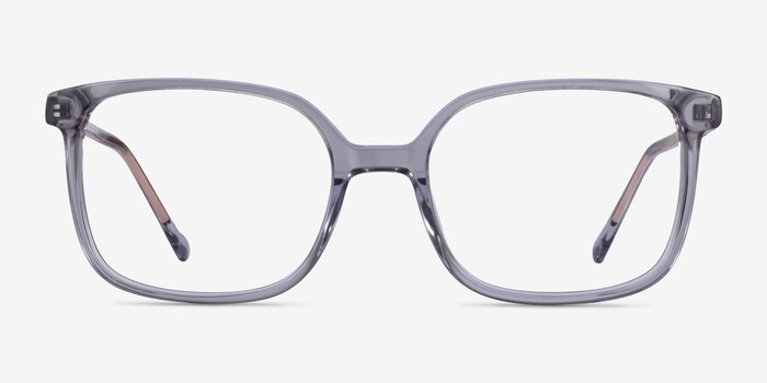 Orient Square Clear Gray Glasses for Women | Eyebuydirect