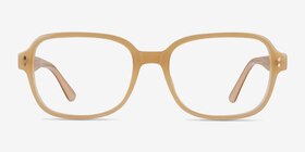 Patina Rectangle Yellow Glasses for Women | EyeBuyDirect