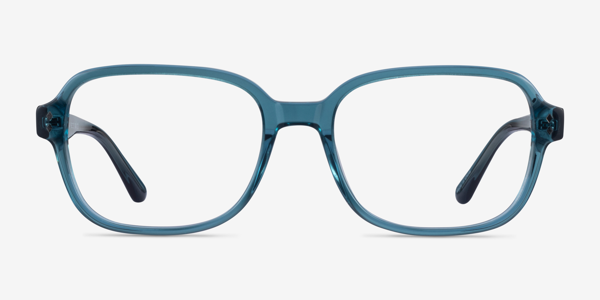 Patina Rectangle Clear Blue Glasses for Women | Eyebuydirect Canada