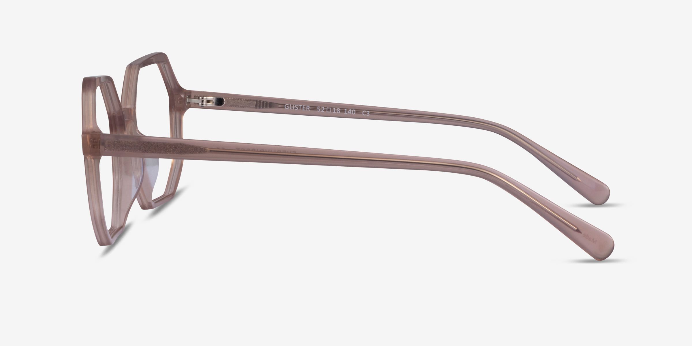 Glister Geometric Iridescent Purple Full Rim Eyeglasses | Eyebuydirect