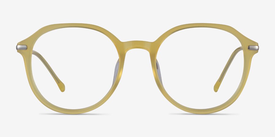 Original Round Iridescent Yellow Glasses for Women | Eyebuydirect