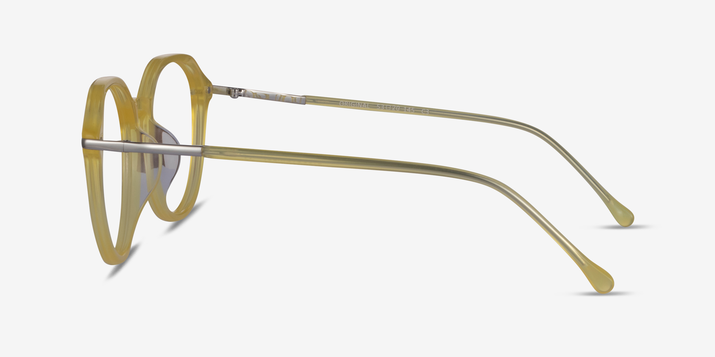 Original Round Iridescent Yellow Glasses for Women | Eyebuydirect