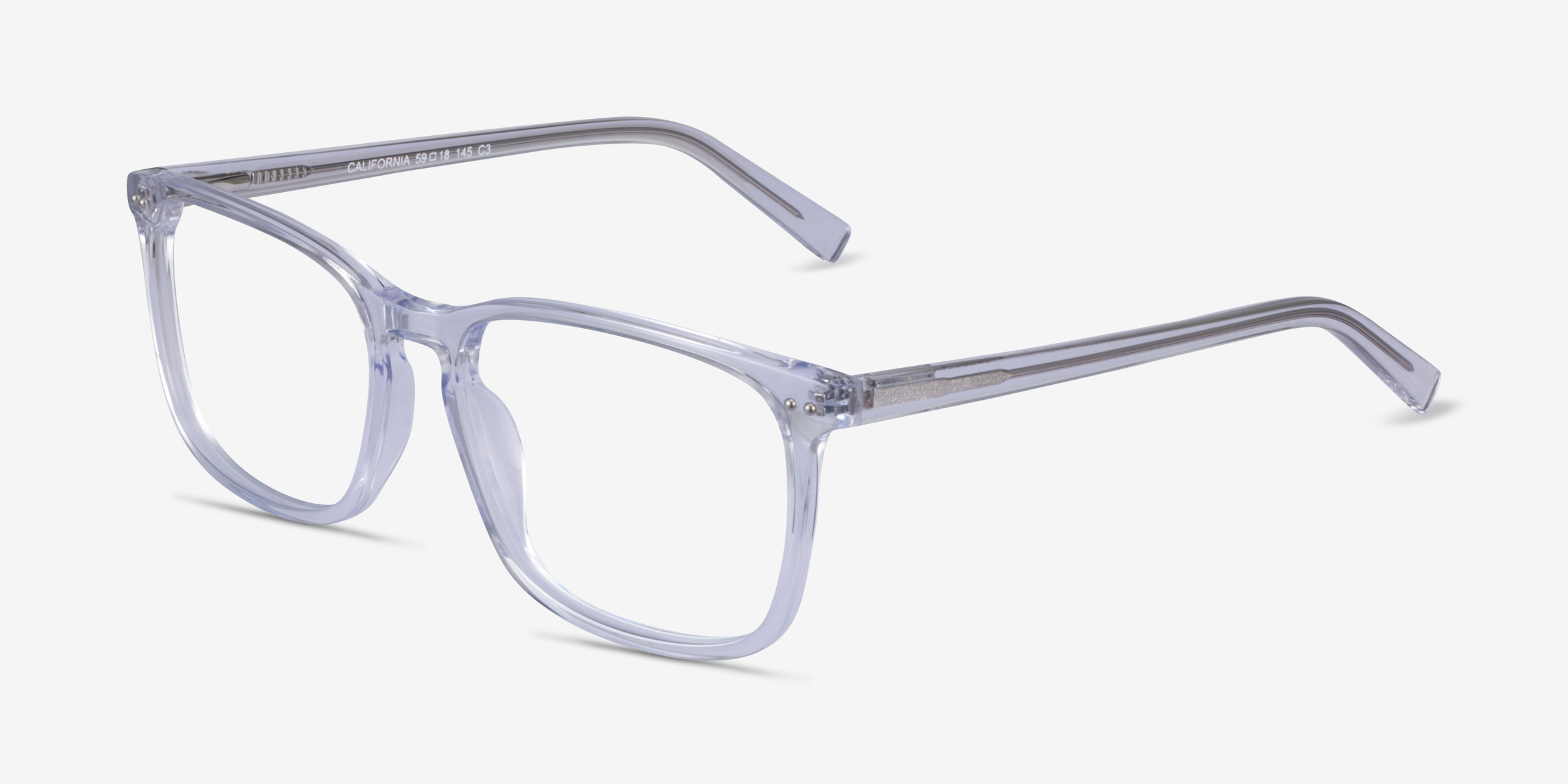 California Rectangle Clear Glasses for Men | Eyebuydirect