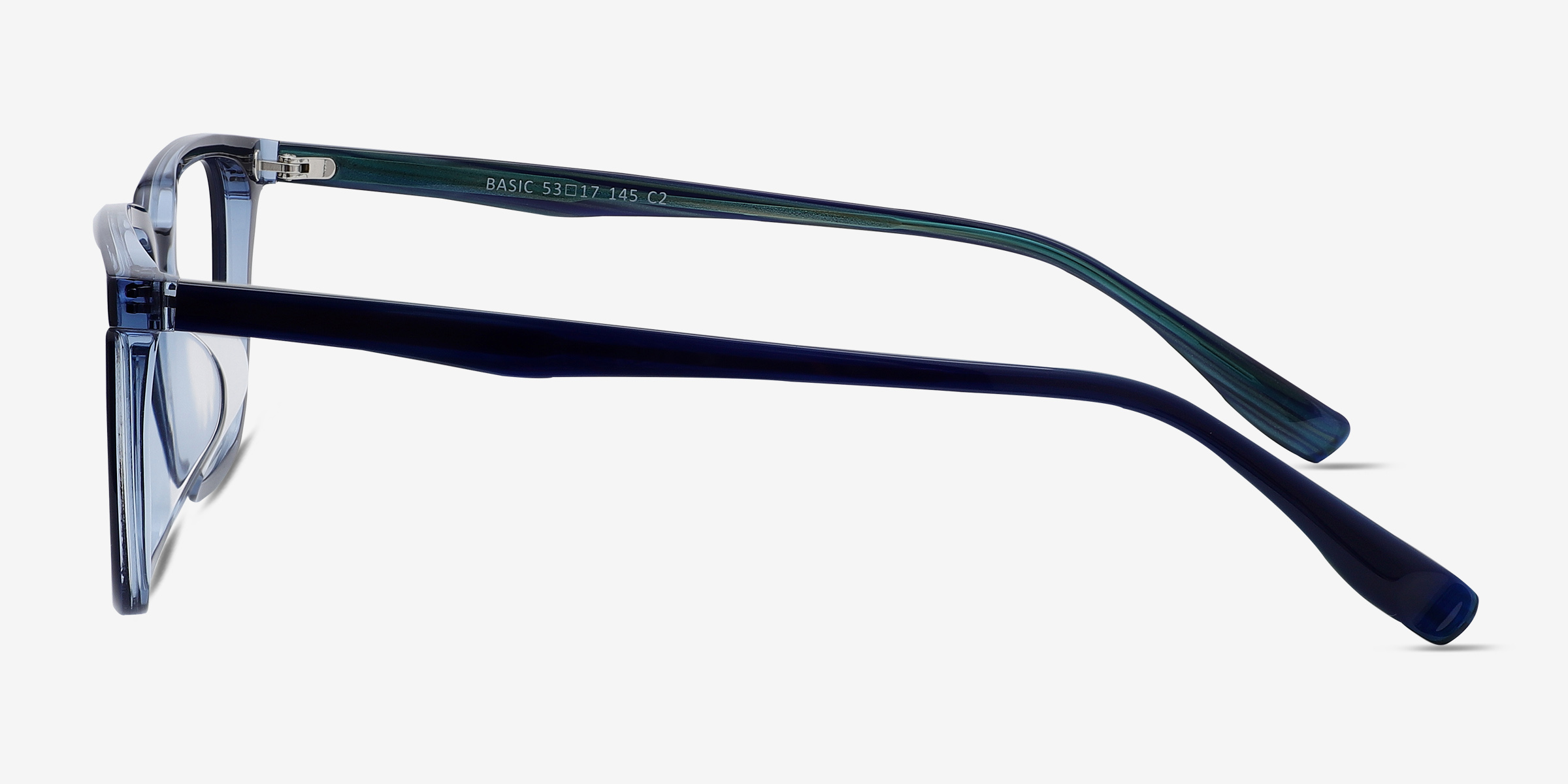 Basic Rectangle Navy Full Rim Eyeglasses | Eyebuydirect