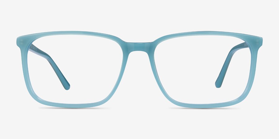 Tony Rectangle Blue Glasses for Men | Eyebuydirect