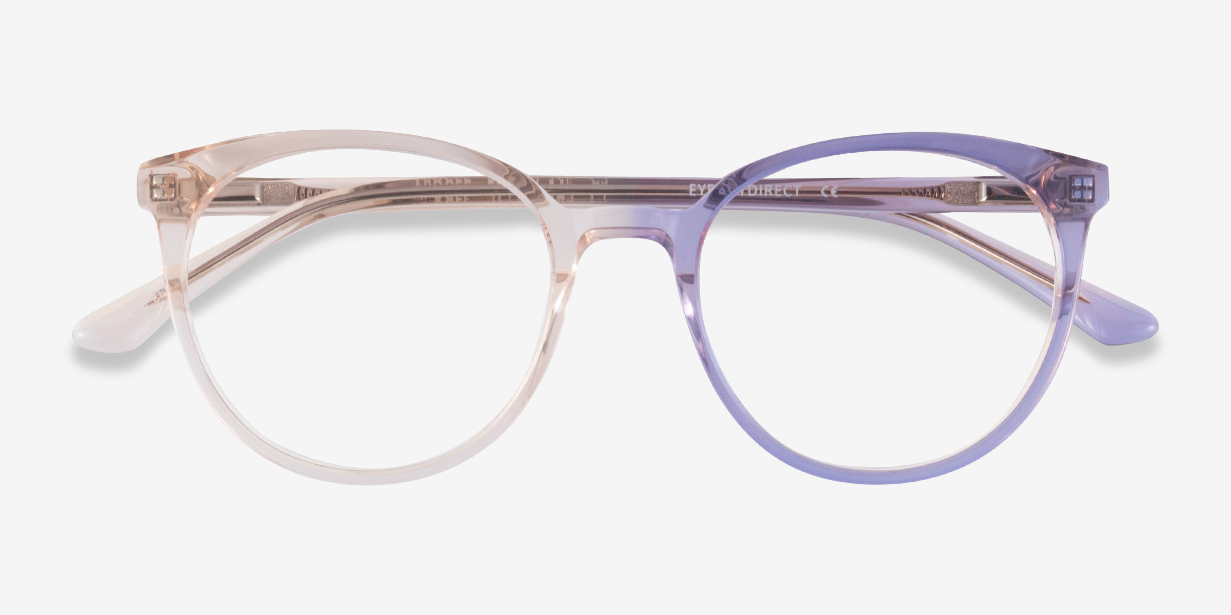 Apogee Round Clear Brown Glasses For Women Eyebuydirect Canada
