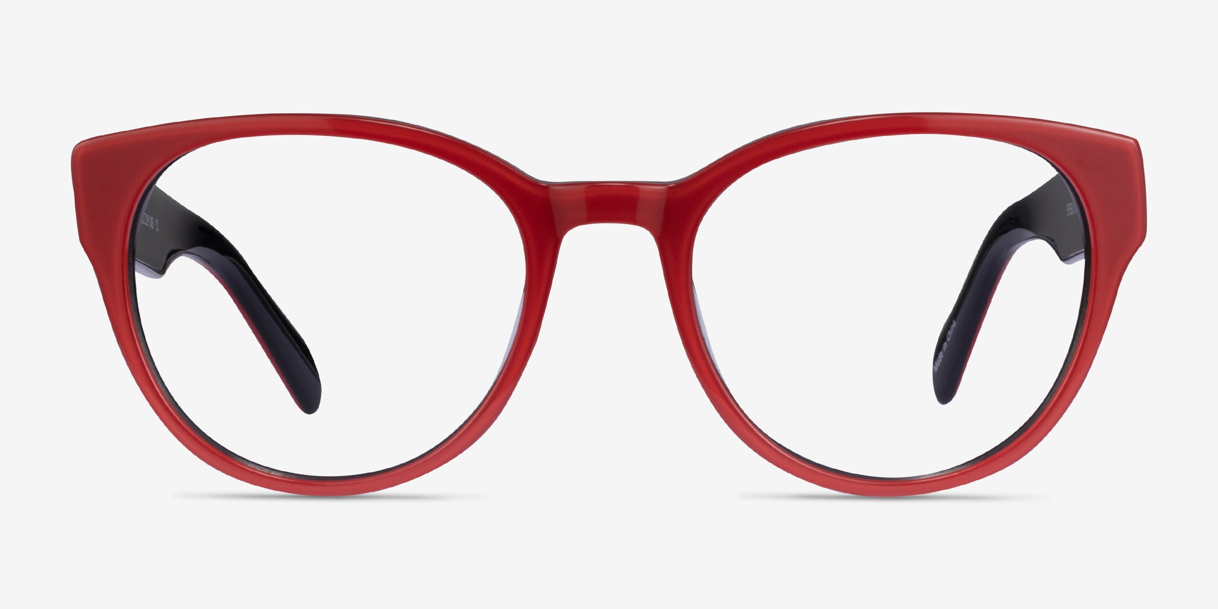 Sarah Round Red Glasses for Women | Eyebuydirect Canada