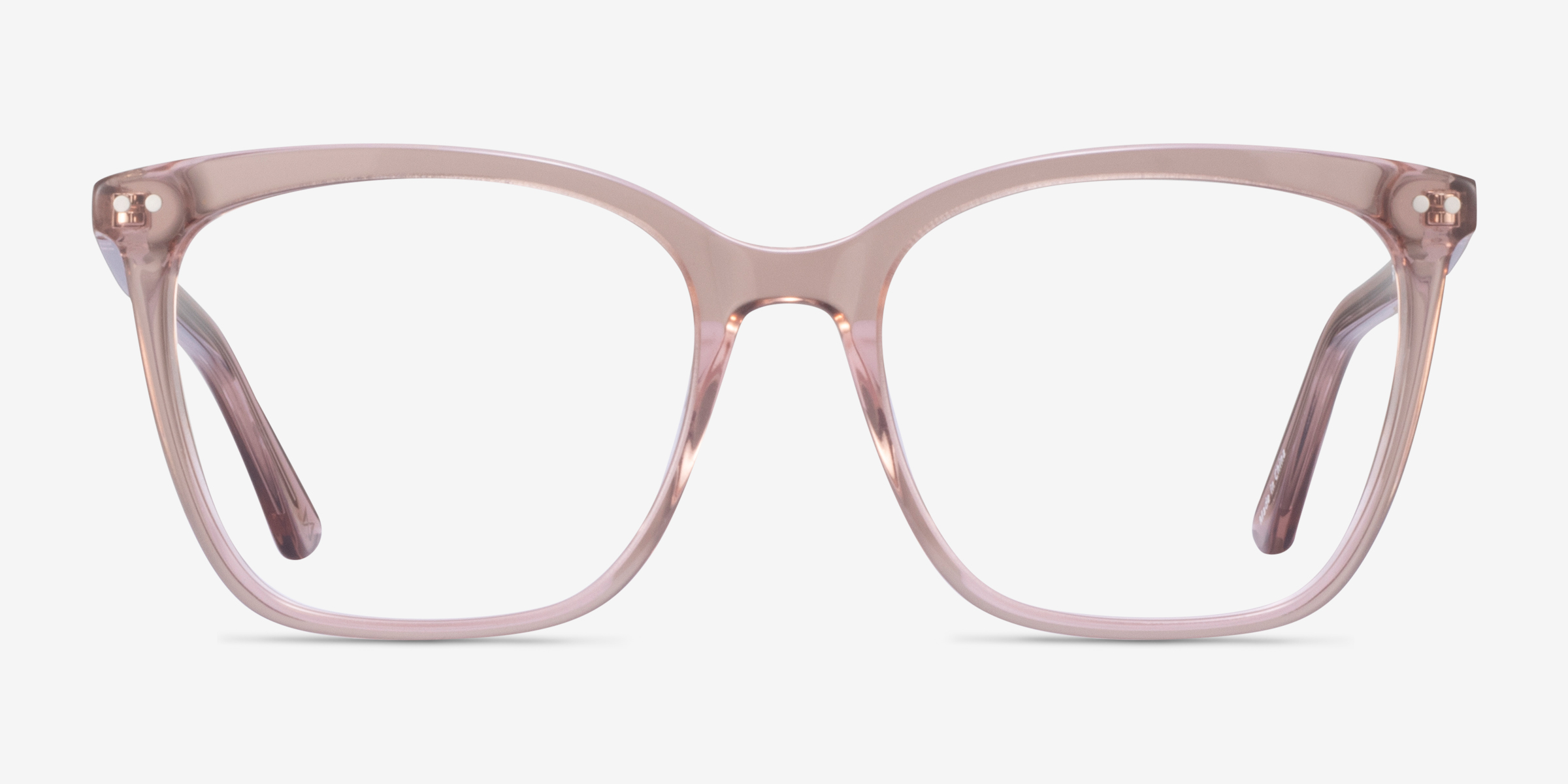 Meliora Square Clear Pink Glasses For Women Eyebuydirect
