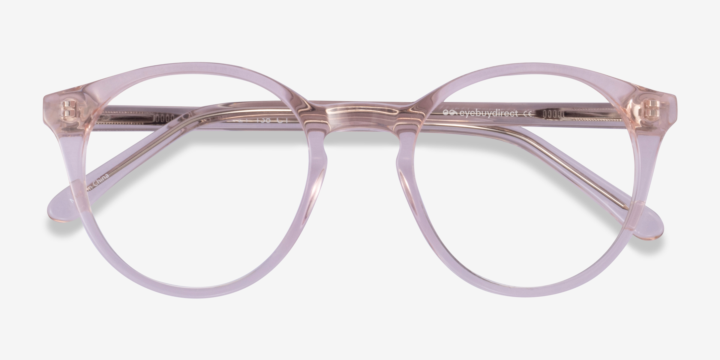 Latta Round Clear Pink Glasses for Women | Eyebuydirect