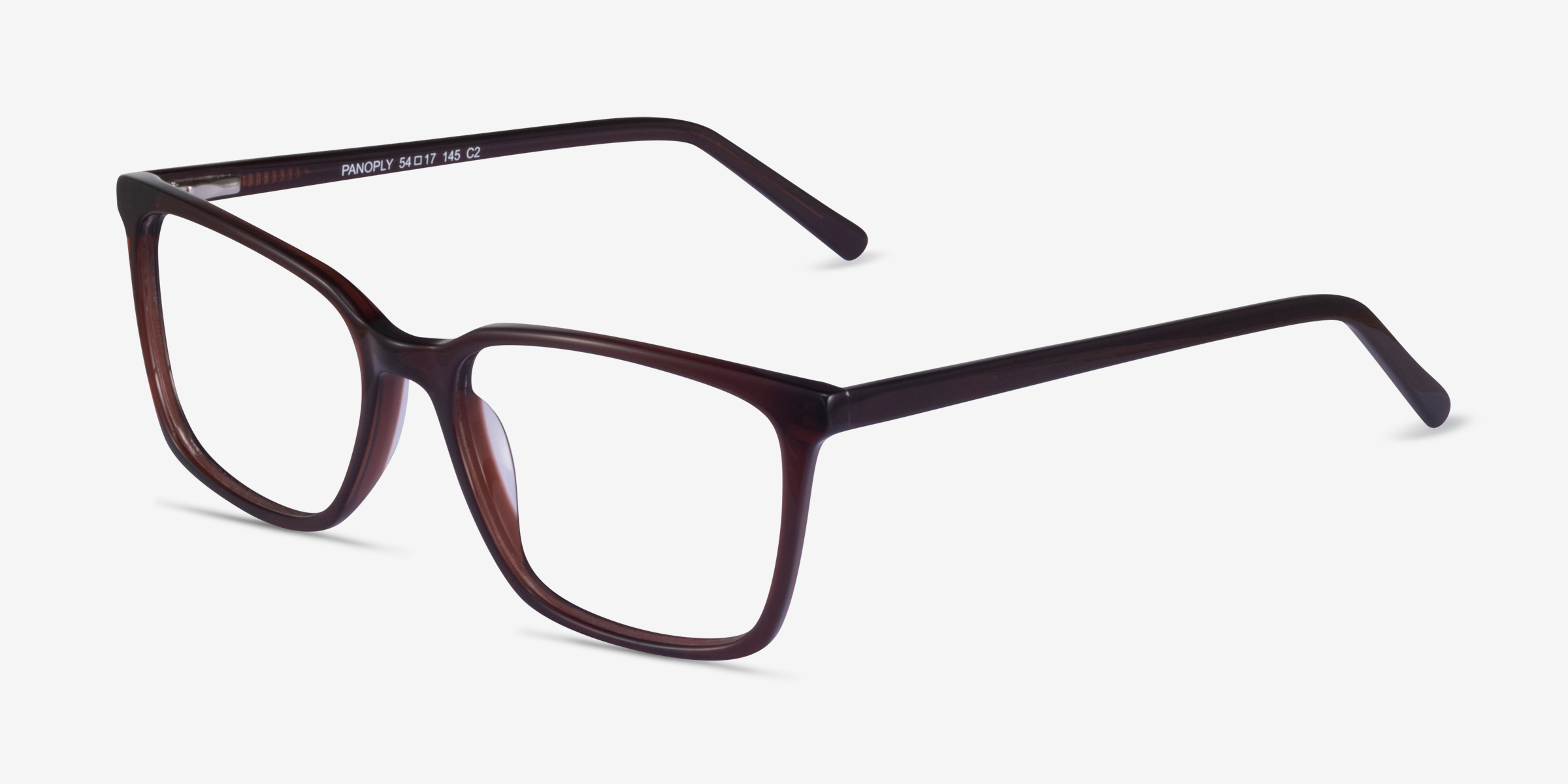 Panoply Rectangle Dark Brown Full Rim Eyeglasses | Eyebuydirect Canada