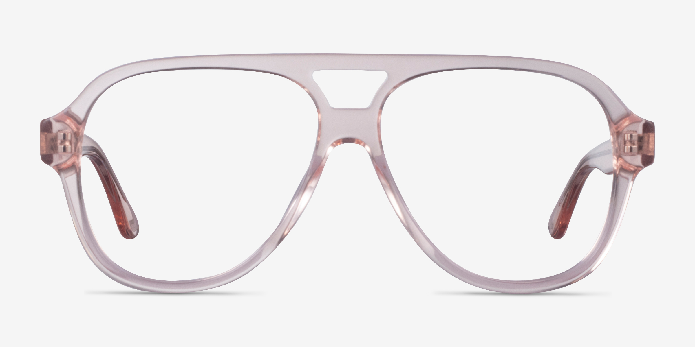 Iggy Aviator Clear Pink Full Rim Eyeglasses | Eyebuydirect