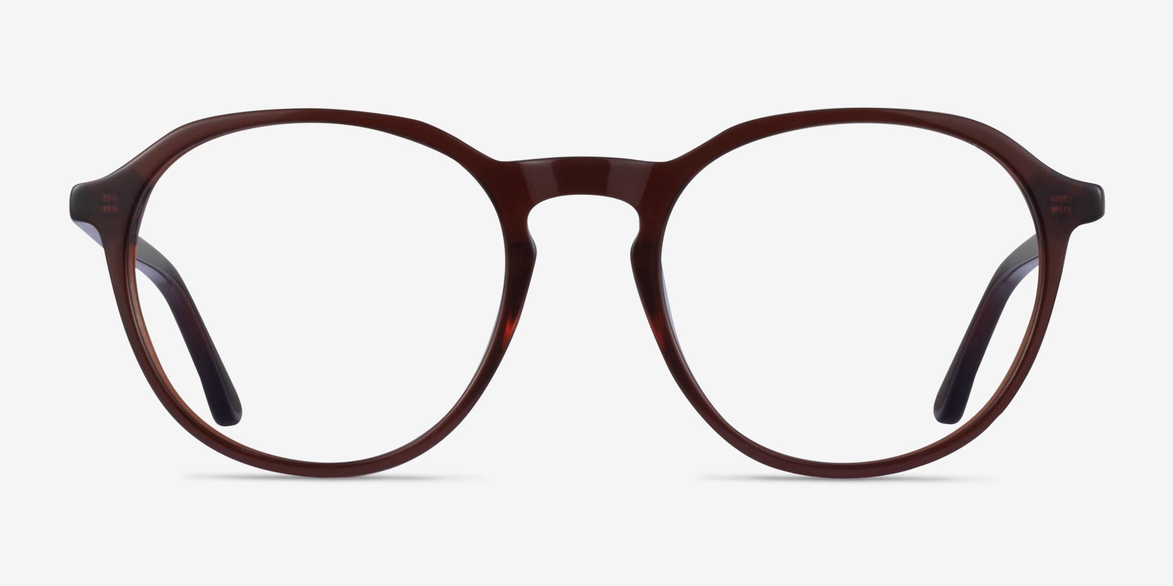 Halcyon Round Dark Brown Full Rim Eyeglasses | Eyebuydirect