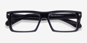 Sheldon Rectangle Drak Gray Glasses for Men | Eyebuydirect