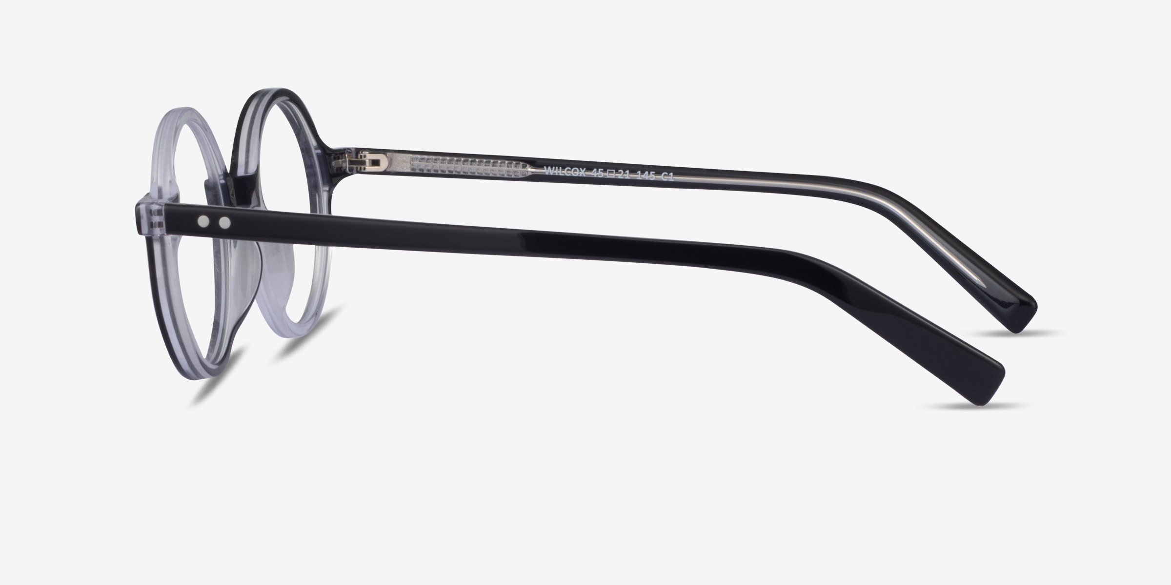 Wilcox Round Black Clear Full Rim Eyeglasses | Eyebuydirect