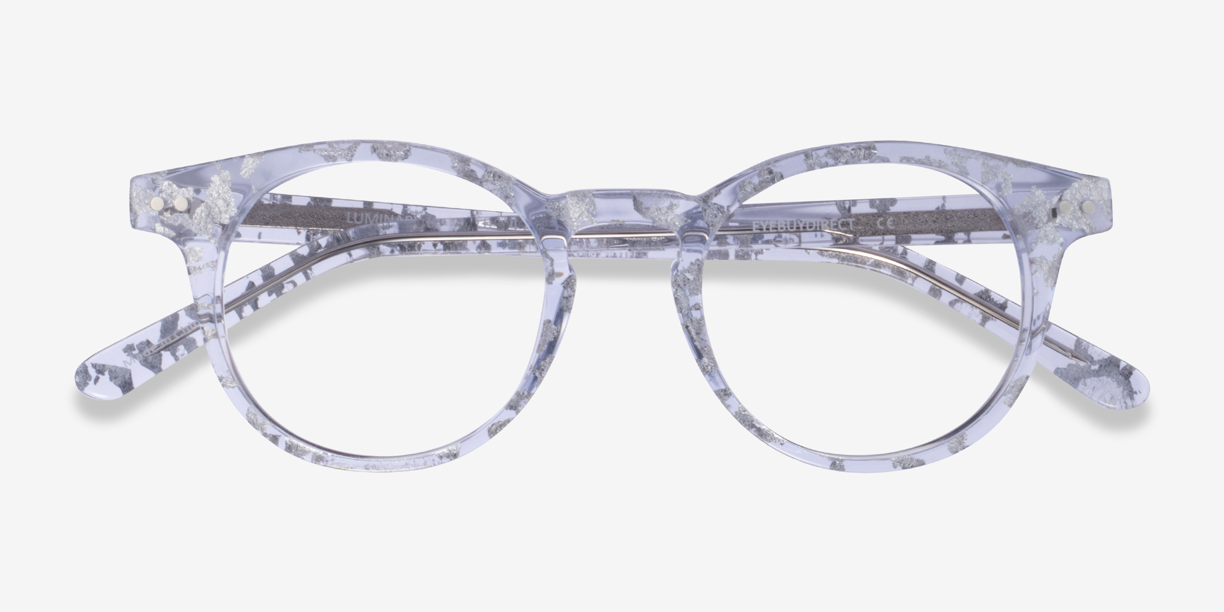 Luminary Round Clear Silver Glasses for Women | Eyebuydirect