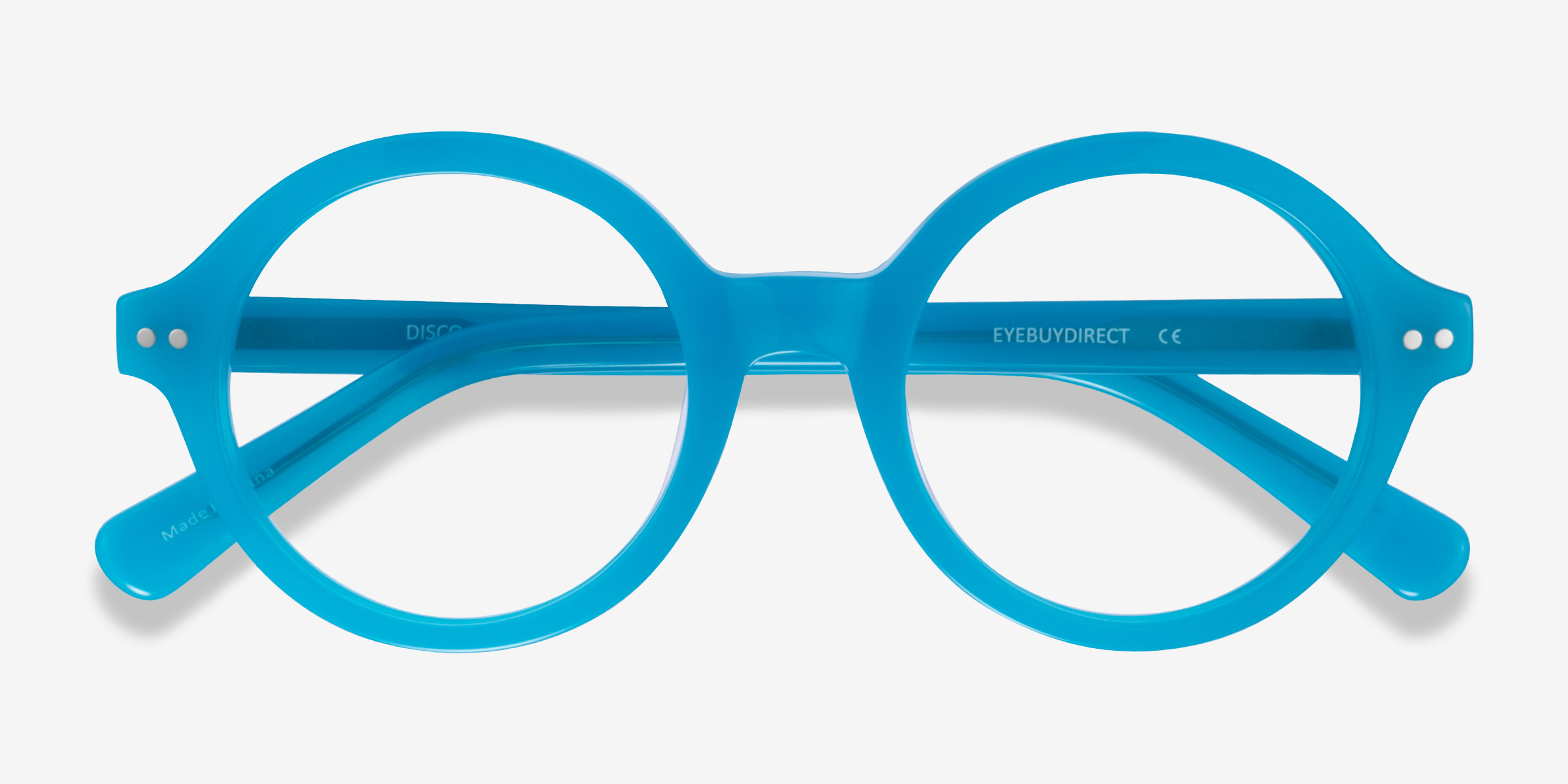 Disco Round Turquoise Glasses for Women | Eyebuydirect