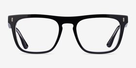 Canteen Square Black Clear Full Rim Eyeglasses | EyeBuyDirect