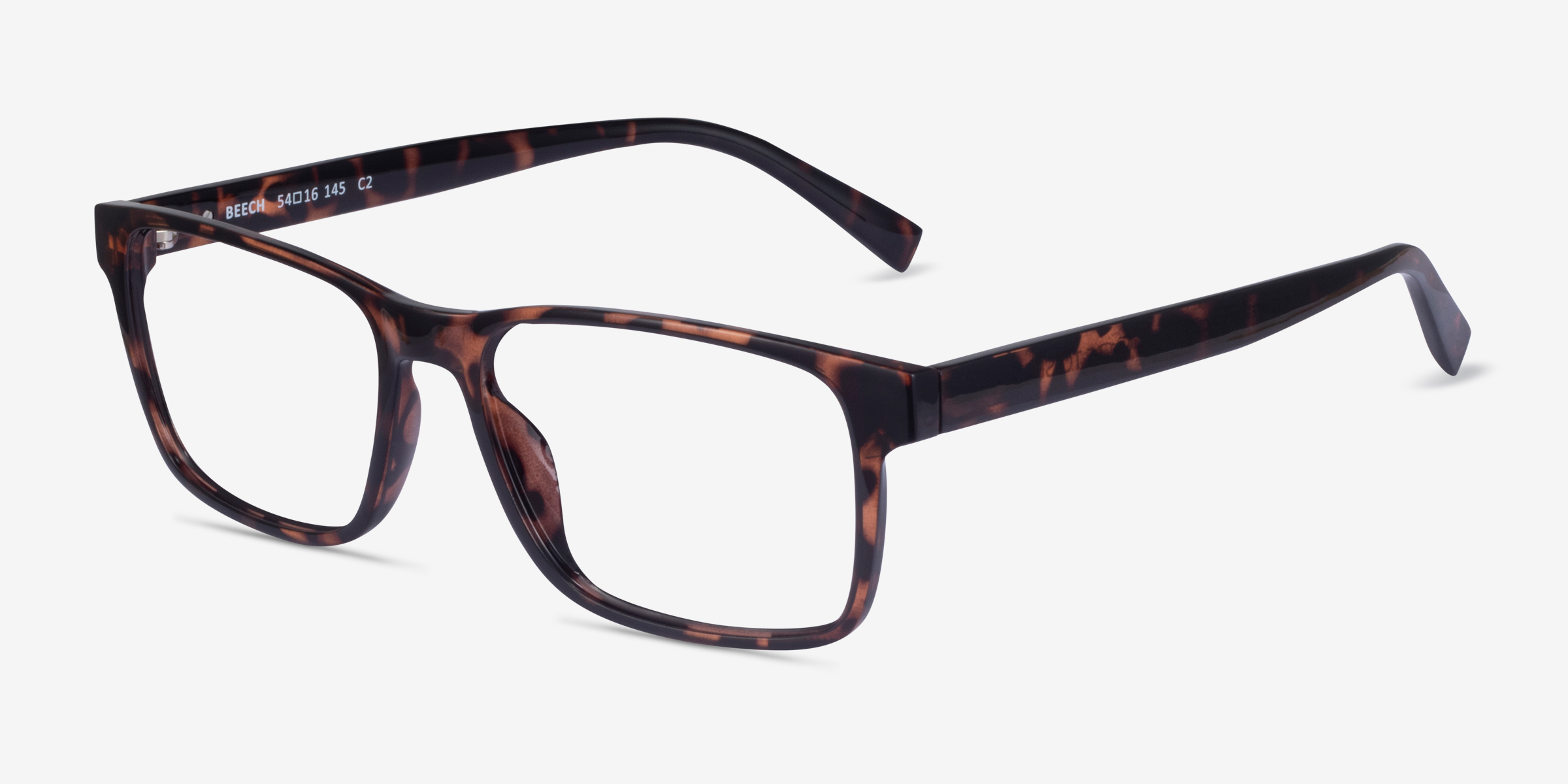 Beech Rectangle Tortoise Glasses for Men | Eyebuydirect Canada
