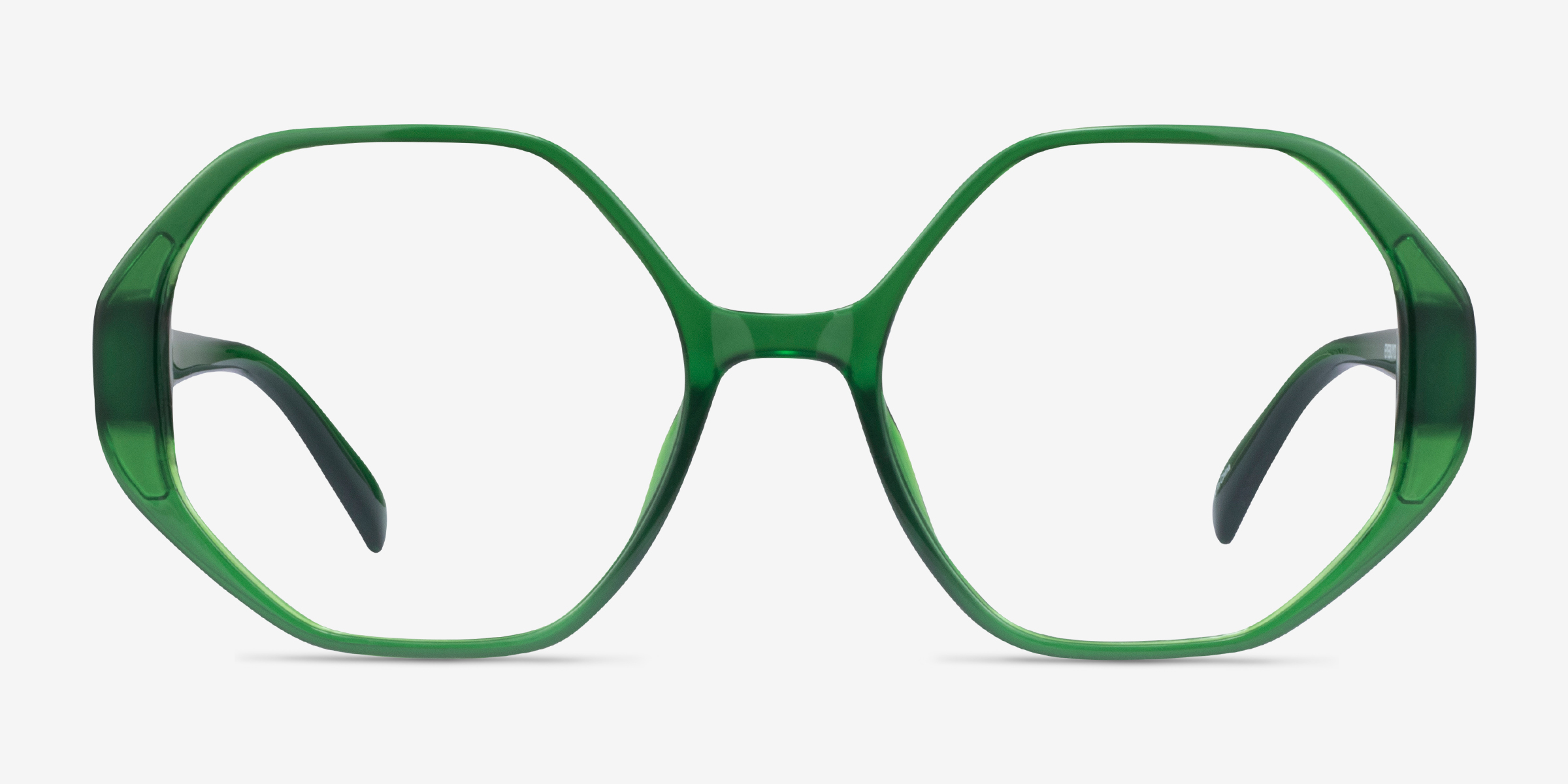 Cypress Geometric Clear Green Glasses For Women Eyebuydirect Canada