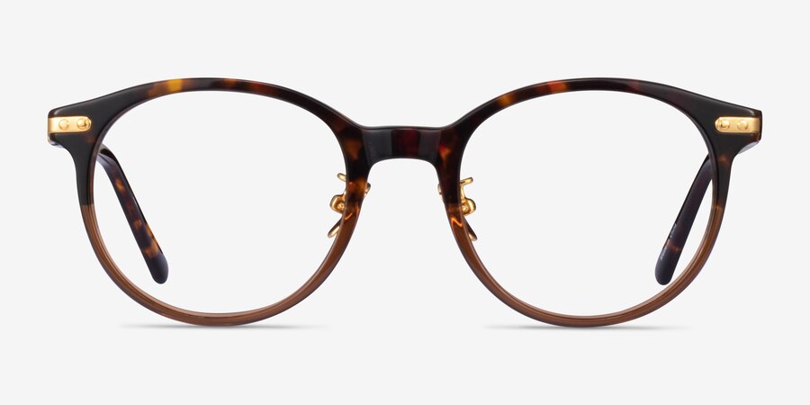 Dotti Round Tortoise Gold Full Rim Eyeglasses | Eyebuydirect