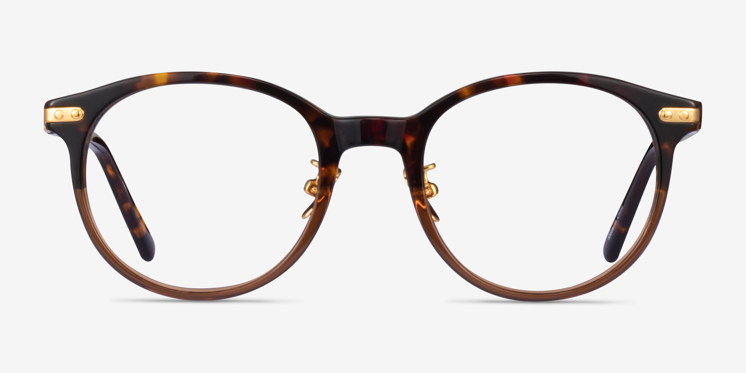 Dotti Round Tortoise Gold Full Rim Eyeglasses Eyebuydirect Canada