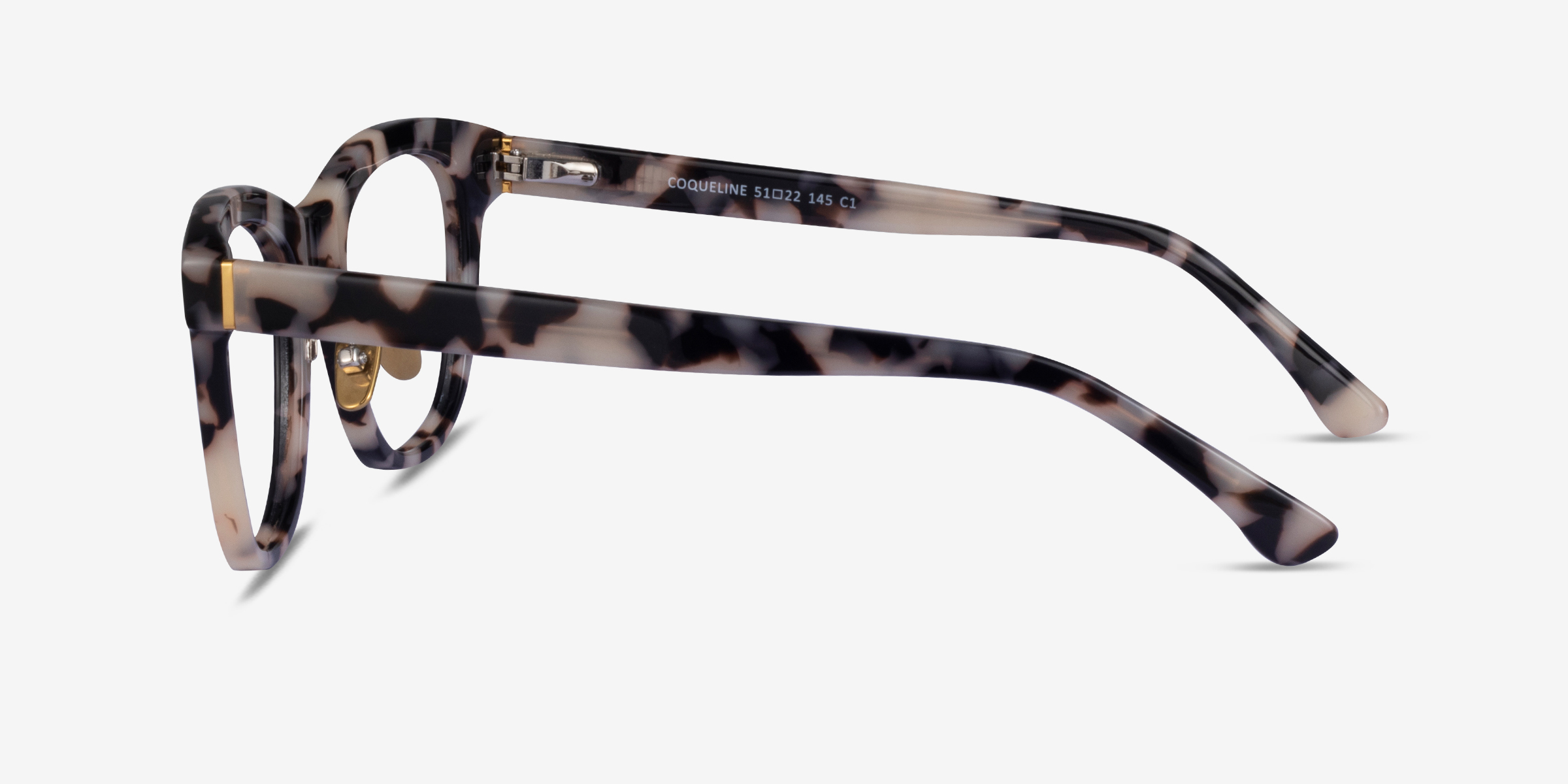 Coqueline Square Ivory Tortoise Glasses for Women | Eyebuydirect