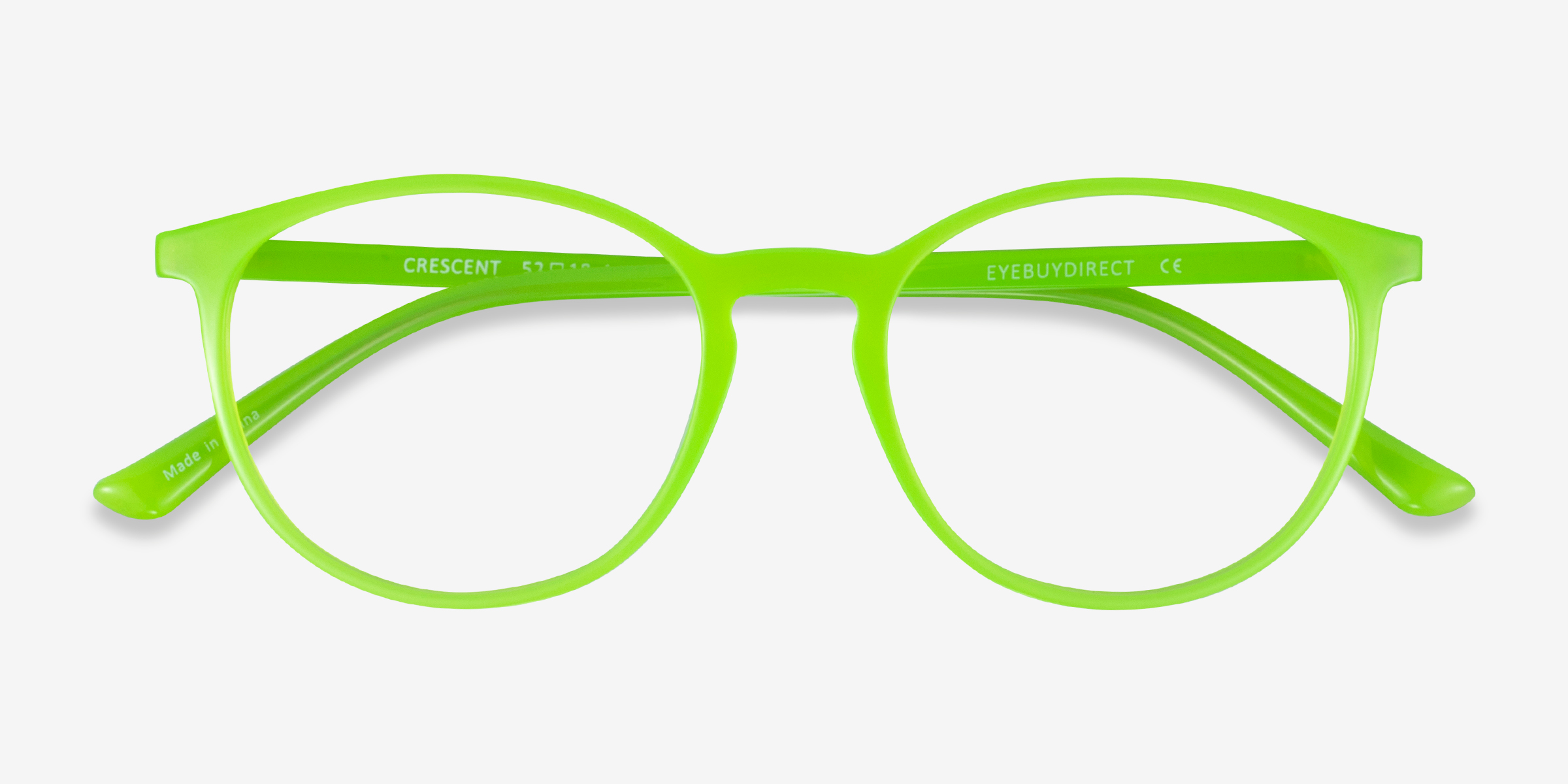 Crescent Oval Green Full Rim Eyeglasses | Eyebuydirect
