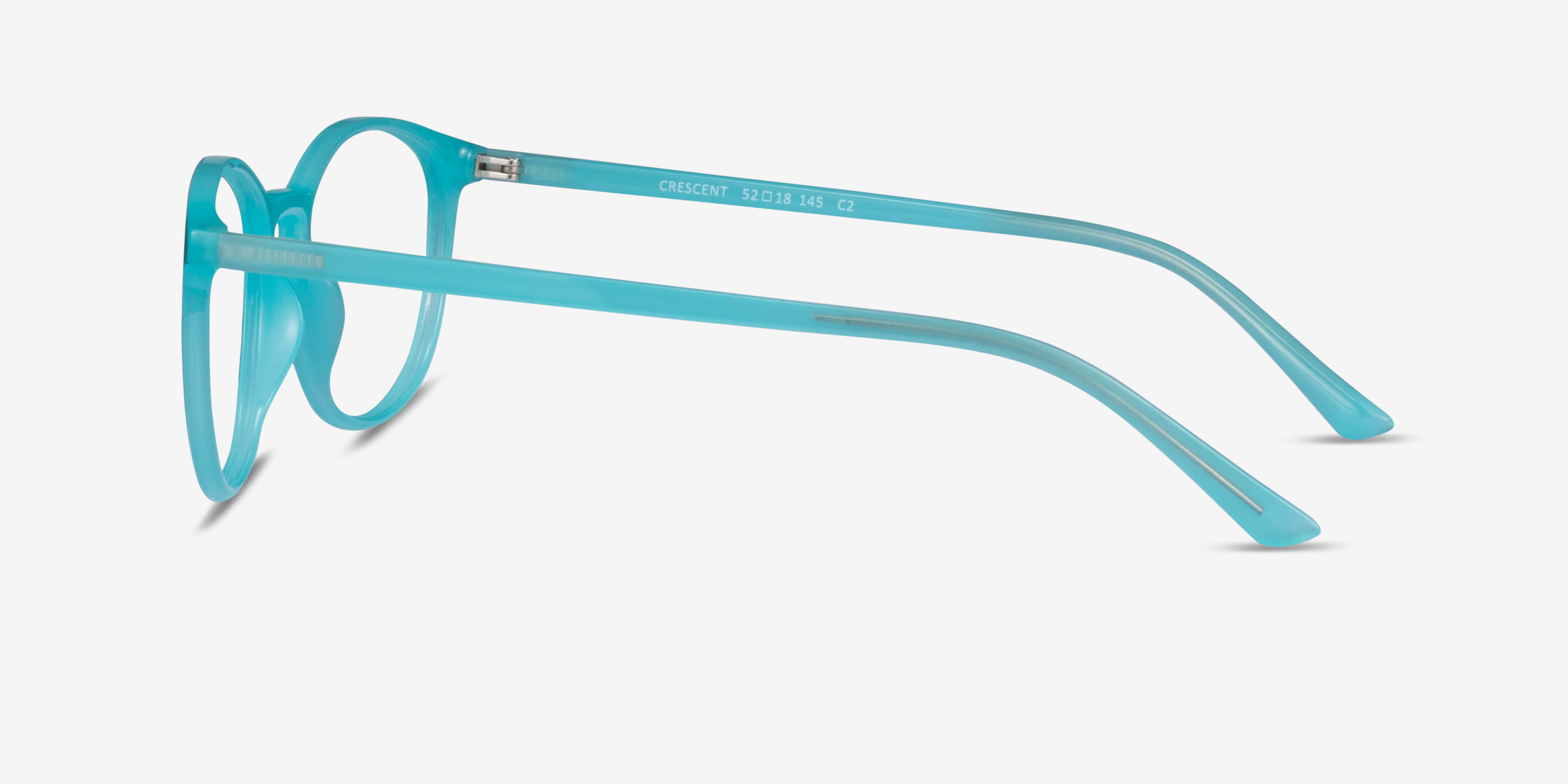 Crescent Oval Blue Full Rim Eyeglasses | Eyebuydirect