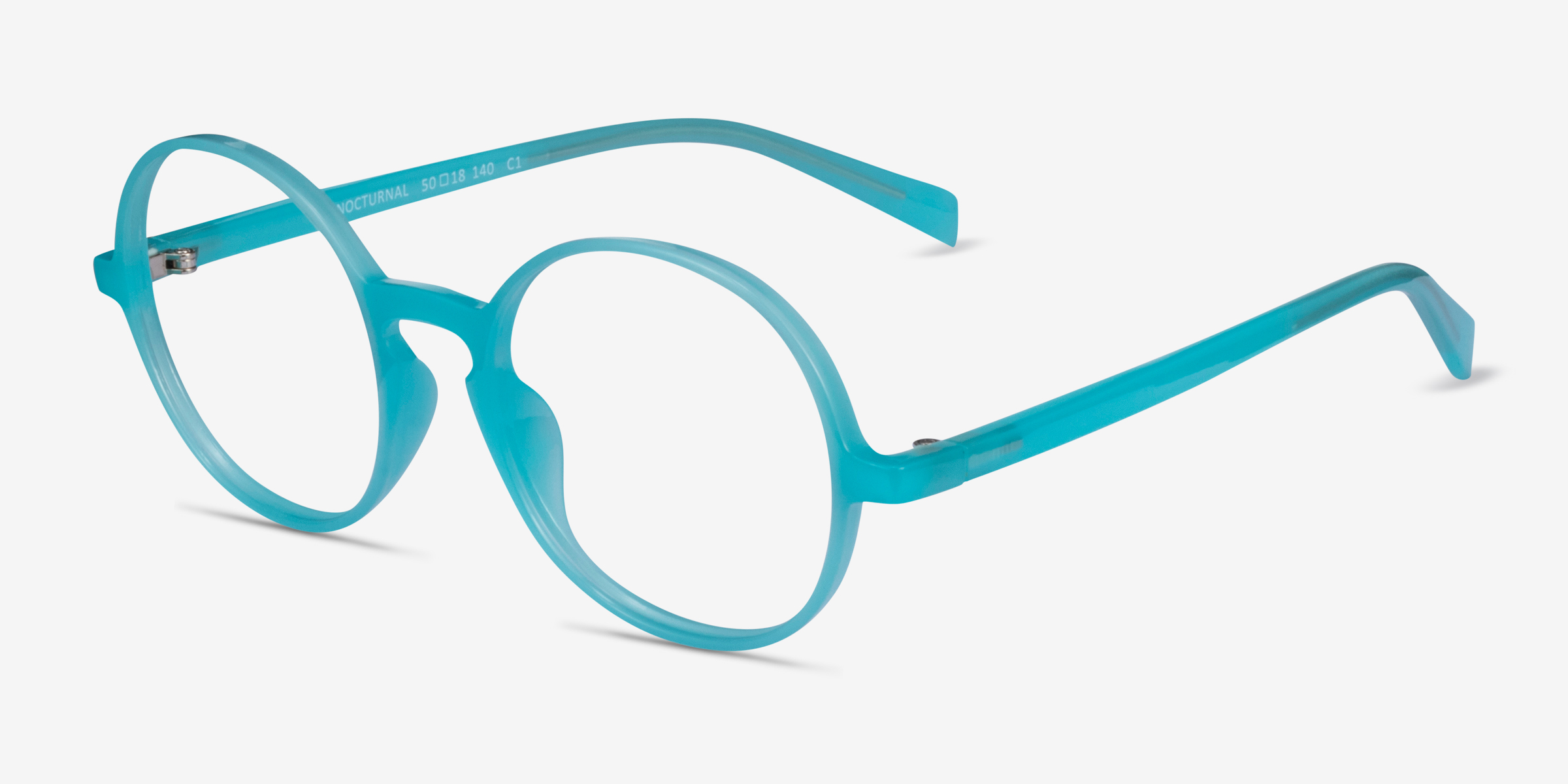 Nocturnal Round Blue Full Rim Eyeglasses | Eyebuydirect