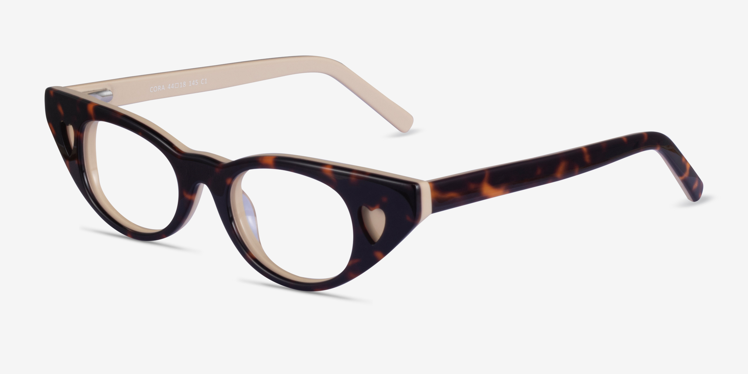 Cora Cat Eye Tortoise Beige Glasses for Women | Eyebuydirect