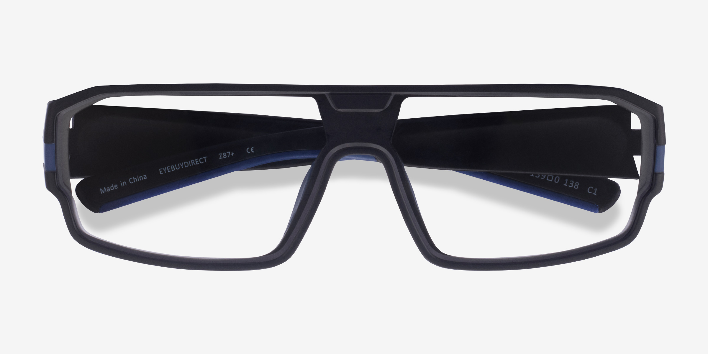 Dust Rectangle Black Navy Full Rim Eyeglasses | Eyebuydirect Canada