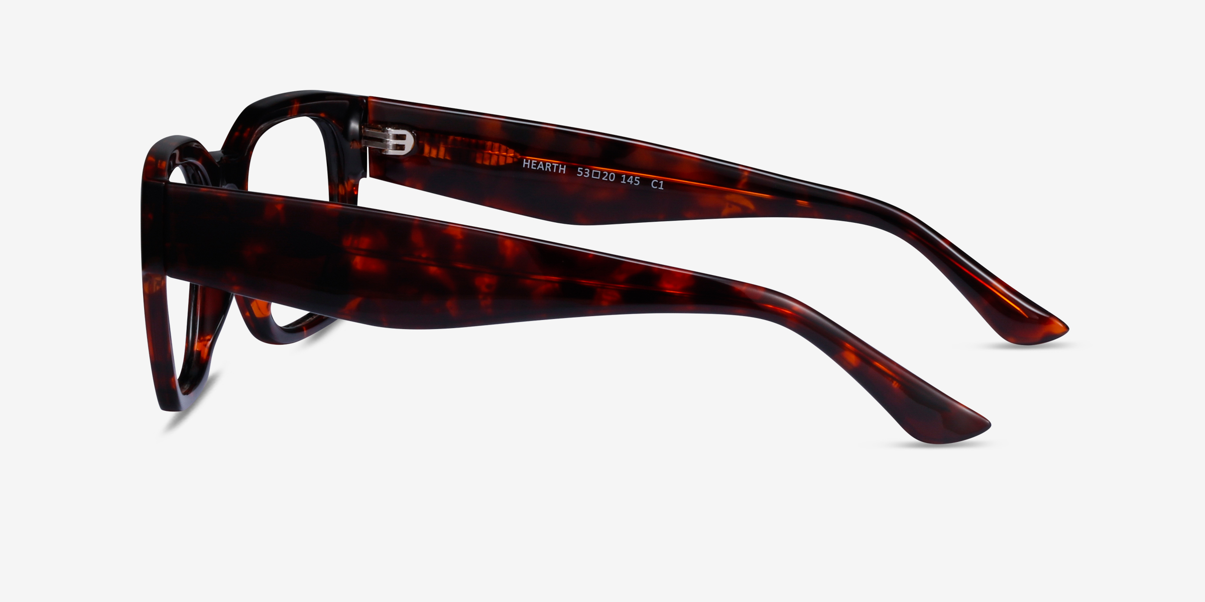 Hearth Rectangle Tortoise Full Rim Eyeglasses | Eyebuydirect