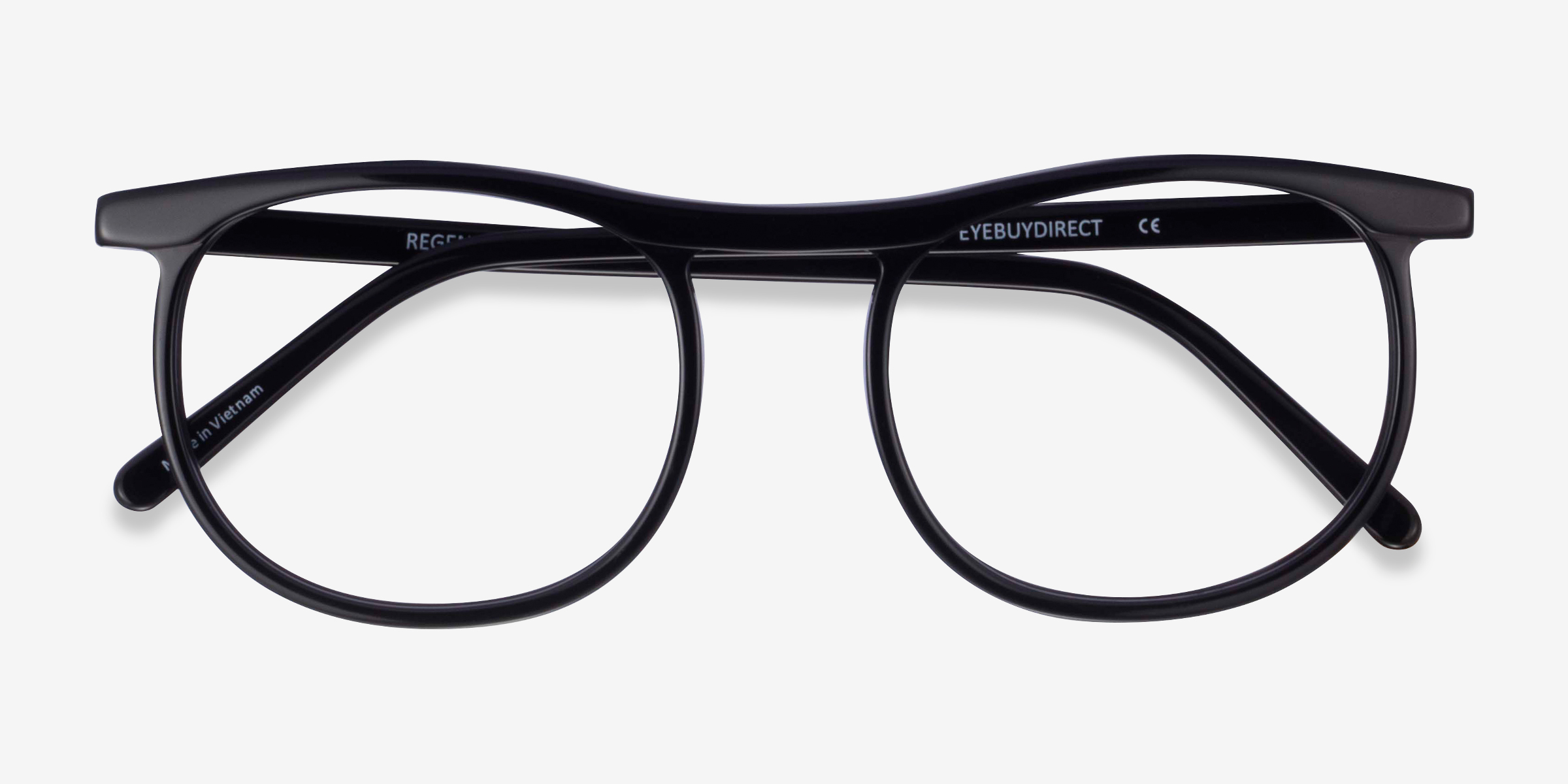 Regent Round Black Full Rim Eyeglasses | Eyebuydirect