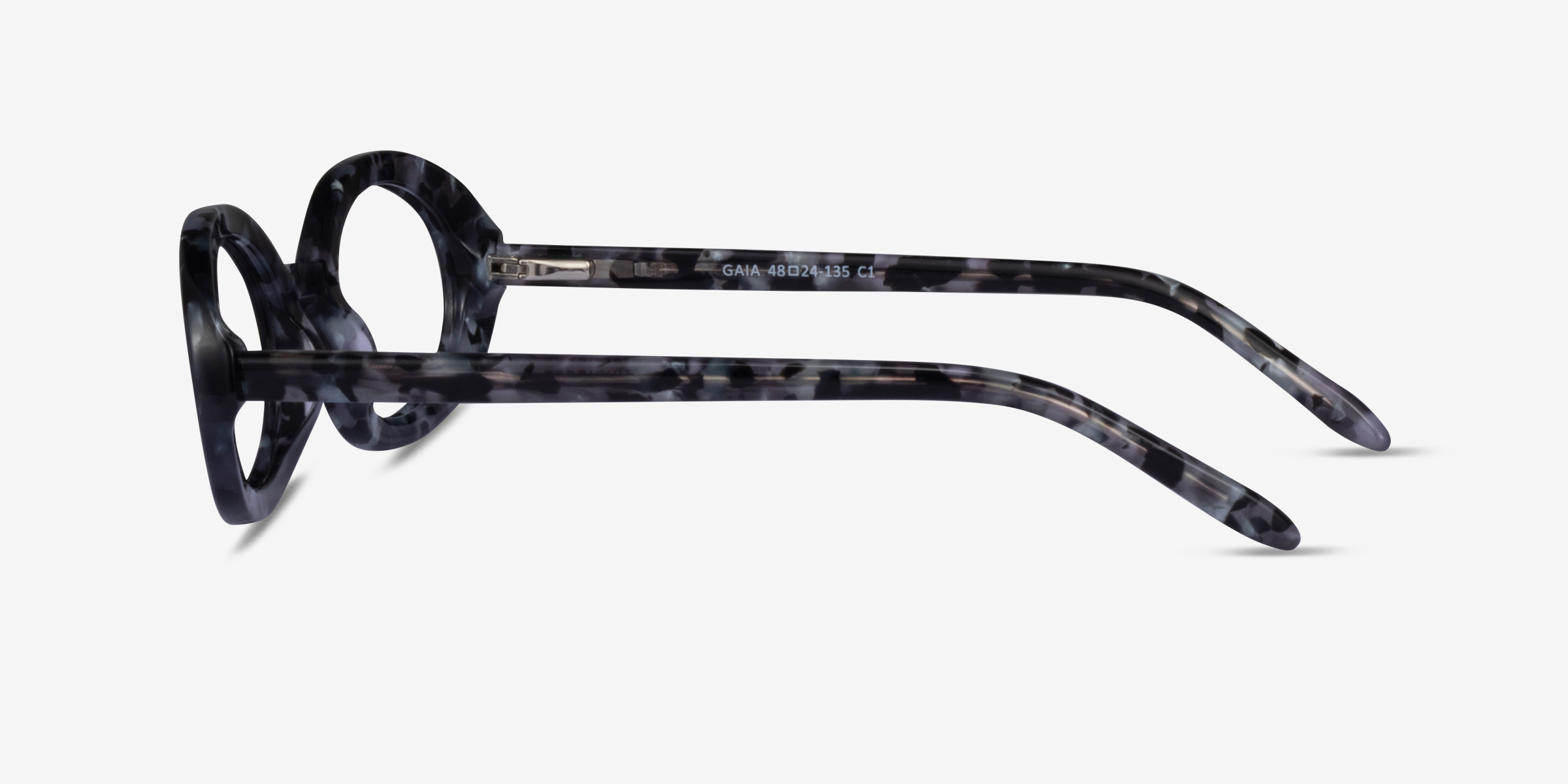 Gaia Oval Gray Tortoise Glasses for Women | Eyebuydirect