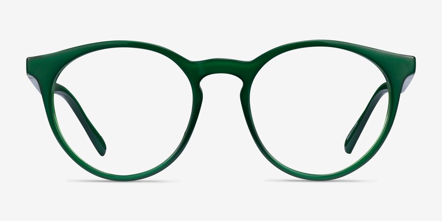 Ginkgo Round Green Full Rim Eyeglasses | Eyebuydirect